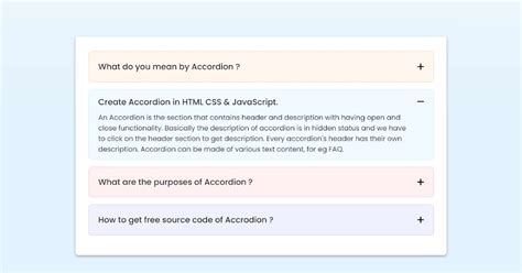 Codinglab Html Css Javascript Blogs Free Source Code Create Accordion In Html Css And Javascript