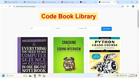 Mariam Rauf Soomro On Linkedin Assignment 9 📚 Books Api With Nextjs And Ui 📚 Im Excited To