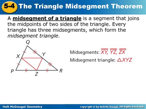 Objective Prove And Use Properties Of Triangle Midsegments Ppt Download