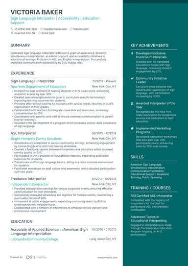 22 Interpreter Resume Examples That Got Jobs For 2025