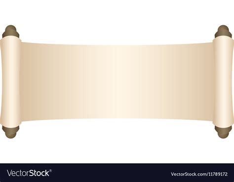 Manuscript Blank Paper Royalty Free Vector Image