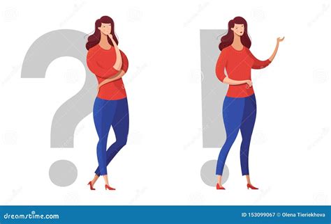 Thoughtful Characters With Question Marks Solving Problems Or Searching Solutions Problem