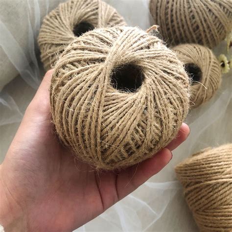 100 Meters Diy Jute String Twine Rope Jute Rope Abaca String Wedding Party Decoration Burlap