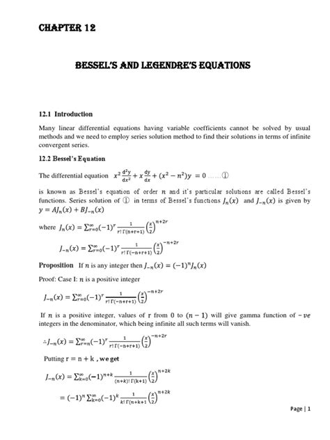 Bessels 3 Pdf Recurrence Relation Polynomial