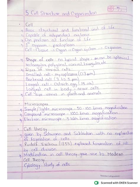 Biology 5 Cell Structure And Organization Pdf