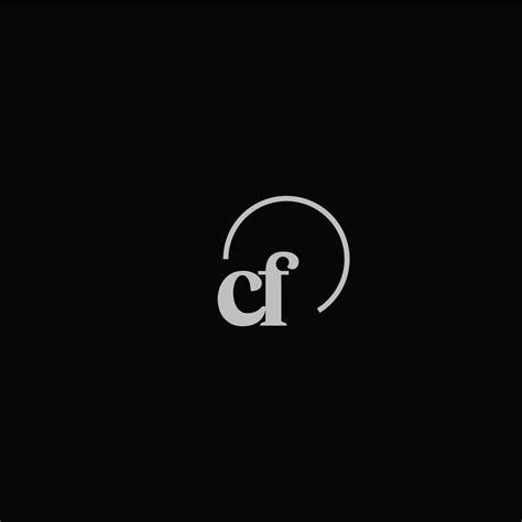 Cf Initials Logo Monogram 8257391 Vector Art At Vecteezy