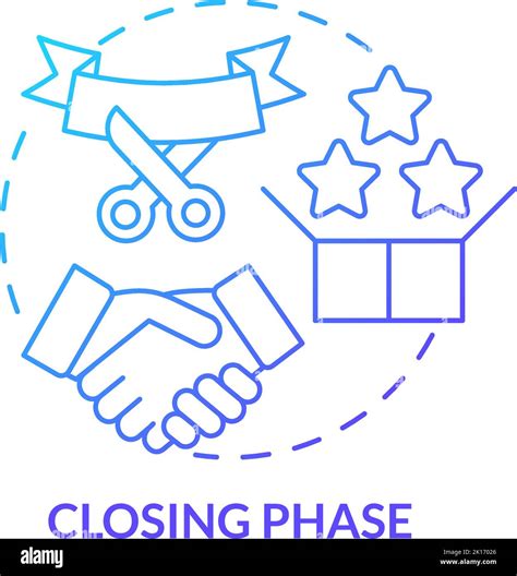 Closing Phase Blue Gradient Concept Icon Stock Vector Image And Art Alamy