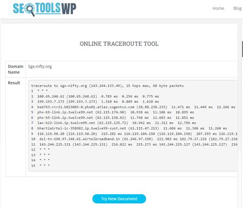 Enhance Your Seo Strategy With The Online Traceroute Tool By Seotoolswp By Irsproblems Jun