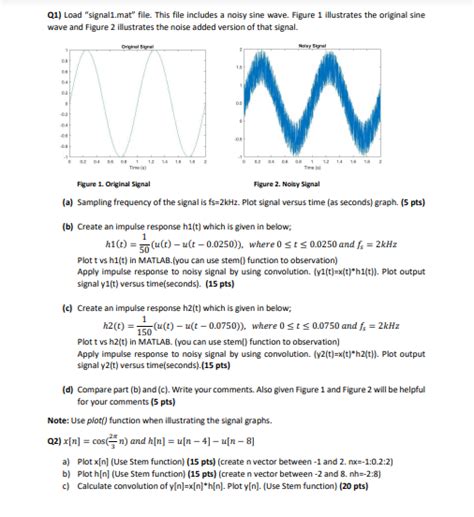 q1 load signal1 mat file this file includes a
