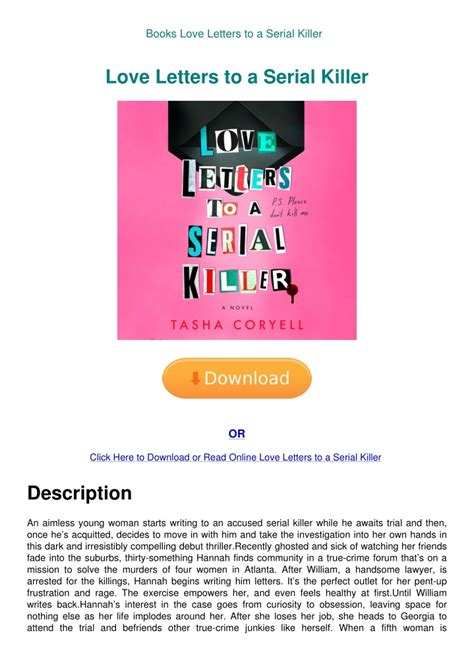 Ppt Books Love Letters To A Serial Killer Powerpoint Presentation