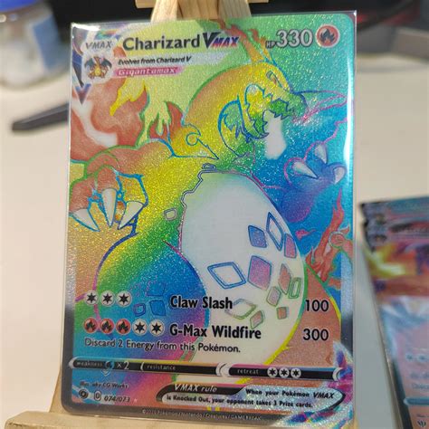 영어 Diy 포켓몬 플래시 카드 리자몽 Vmax · 챔피언 경로 Cpa 074 Ssr Hr 포켓몬 카드 게임 컬렉션 Aliexpress