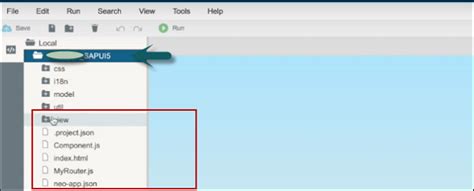 SAP UI5 creación de un proyecto en Web IDE