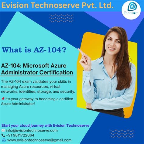 Az104 Microsoftazure Azuretraining Cloudcomputing Azureadministrator… Evision Technoserve