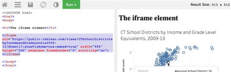 Get The Embed Code Or Iframe Tag Hands On Data Visualization