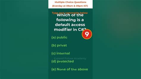 C Multiple Choice Question 6 Expand Future Academy Shorts Csharp