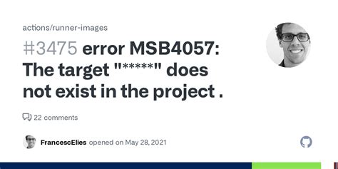 Error Msb4057 The Target Does Not Exist In The Project