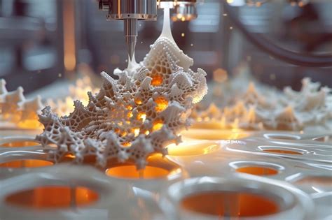 Premium Photo D Printer Creating Intricate Designs