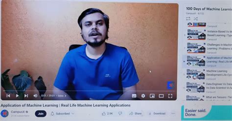 Poulomi Das On Linkedin Meachinelearning 100daysofml Campusx