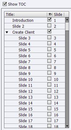 Hide Slides From TOC Captivate Adobe Product Community