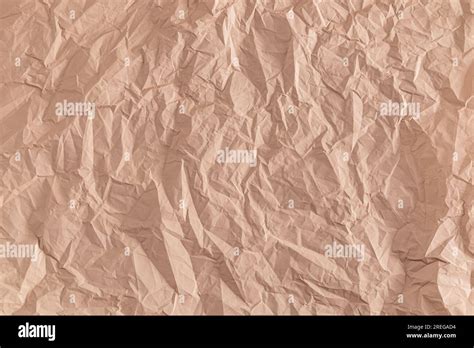 Beautiful Beige Light Brown Crumpled Paper Background For Your Product