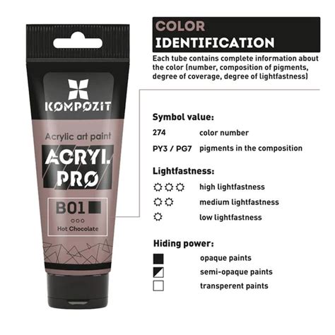 Нашите марки Пастелна акрилна боя Acryl Pro Art Composite 75 Ml различни нюанси Интернет