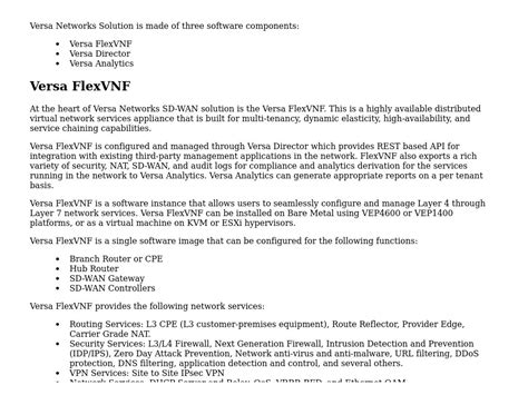 Versa Virtual Edge Platform Sd Wan And Ucpe Solutions Architecture Guide Dell Technologies