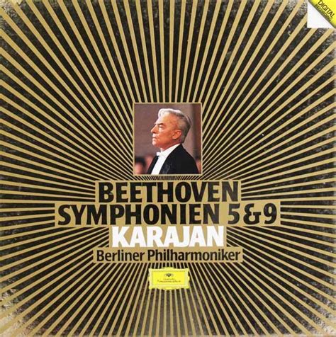 Lp レコード カラヤンのベートーヴェン交響曲第5and9番 独dgg 3689