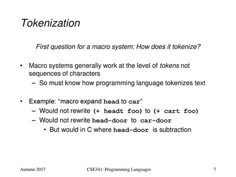 Cse341 Programming Languages Lecture 15 Macros Ppt Download
