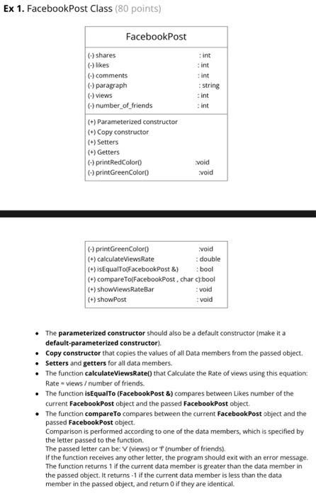 Solved C Onlythe Table Shows The Data Members And The