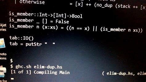 Haskell Program Eliminating Duplicates From A List Youtube