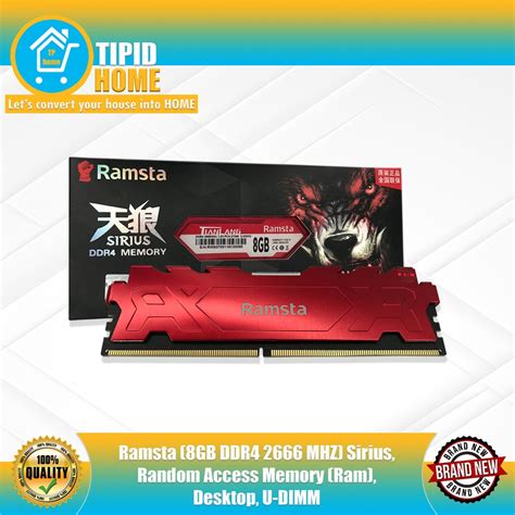Ramsta 8gb Ddr4 2666 Mhz Sirius Random Access Memory Ram Desktop