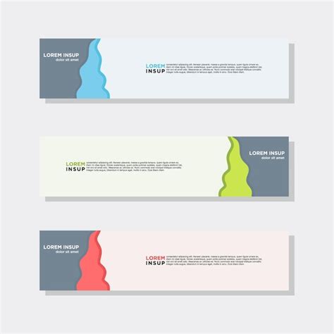 Premium Vector Abstract Modern Collection Of Web Banner Template