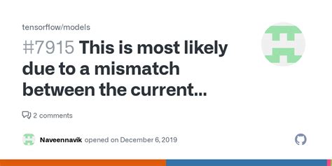 This Is Most Likely Due To A Mismatch Between The Current Graph And The