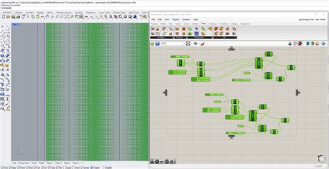 Grasshopper Array With Multiple Line To Control Spread Density