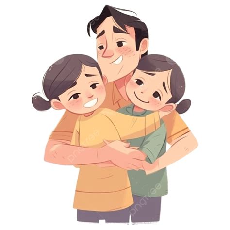 التفاعلات العائلية لعيد الأب يوم الاب الأسرة دافيء Png صورة للتحميل