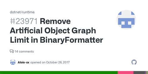 Remove Artificial Object Graph Limit In Binaryformatter · Issue 23971