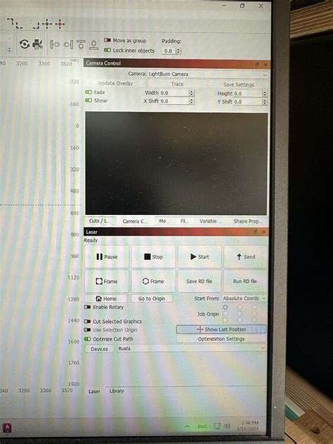 Camera Not Displaying After Version Update To 14 Cameras Lightburn Software Forum