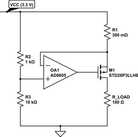 Operational Amplifier Op Amp Mosfet Constant Current Power Source Electrical