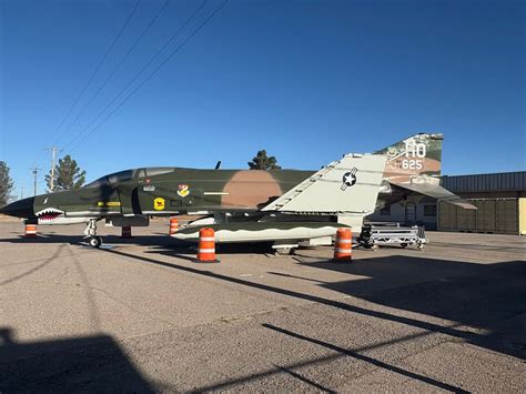 F 4 Phantom About To Be Put Up On A Memorial Station In Alamogordo At