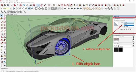 Fungsi Layer Pada Sketchup