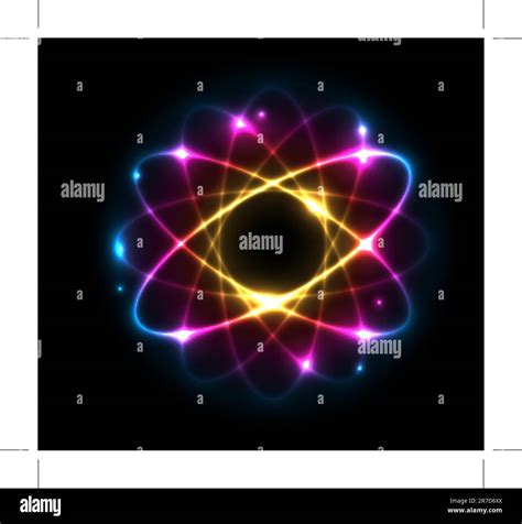 Colorful Atom Vector Illustration Stock Vector Image And Art Alamy