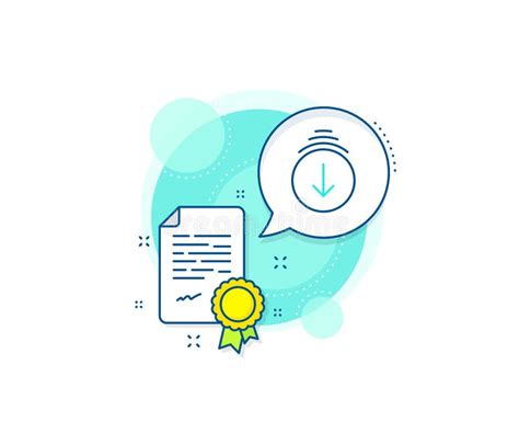 Scroll Down Arrow Line Icon Scrolling Screen Sign Swipe Page Vector Stock Vector