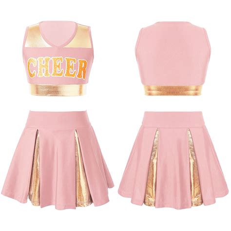Bleu Verser10 Costume De Pom Pom Girl Cosplay Pour Enfants