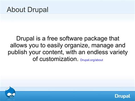 Introduction To Drupal Ppt