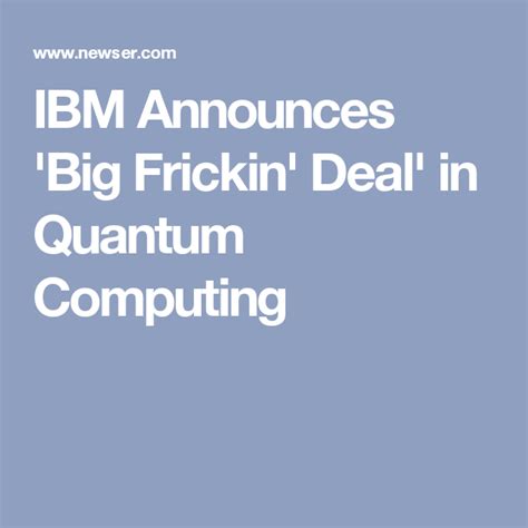 Ibm Quantum Computing Announcement