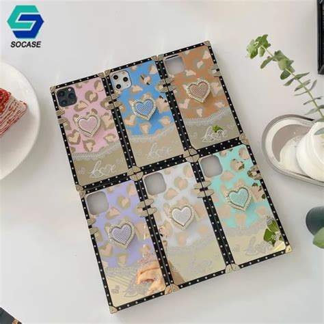 Luxury Love Clouds Pattern Diamond Square Sequin Phone Case Huawei P P P Pro Mate