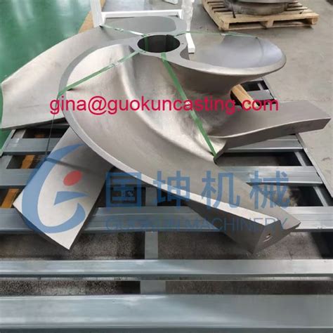 Duplex Stainless Steel Large Open Impeller Metal Casting Factory In China