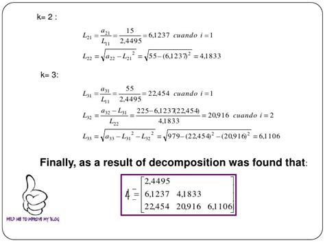 Cholesky Method And Thomas