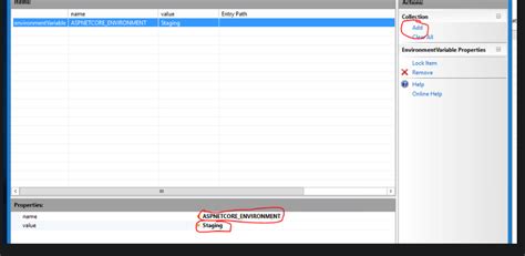 Impostare La Variabile ASPNETCORE ENVIRONMENT In IIS On Premise Il