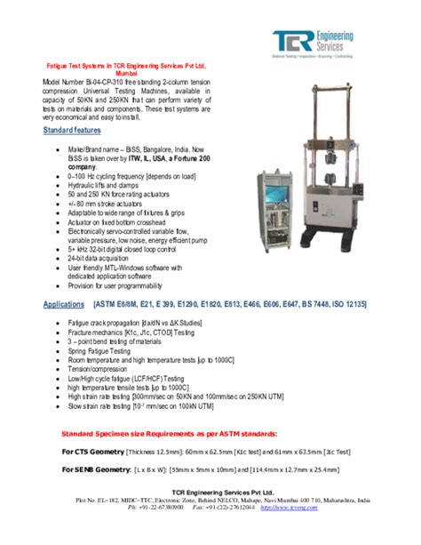 Pdf Tensioncompression Lowhigh Cycle Fatigue Lcfhcf Testing